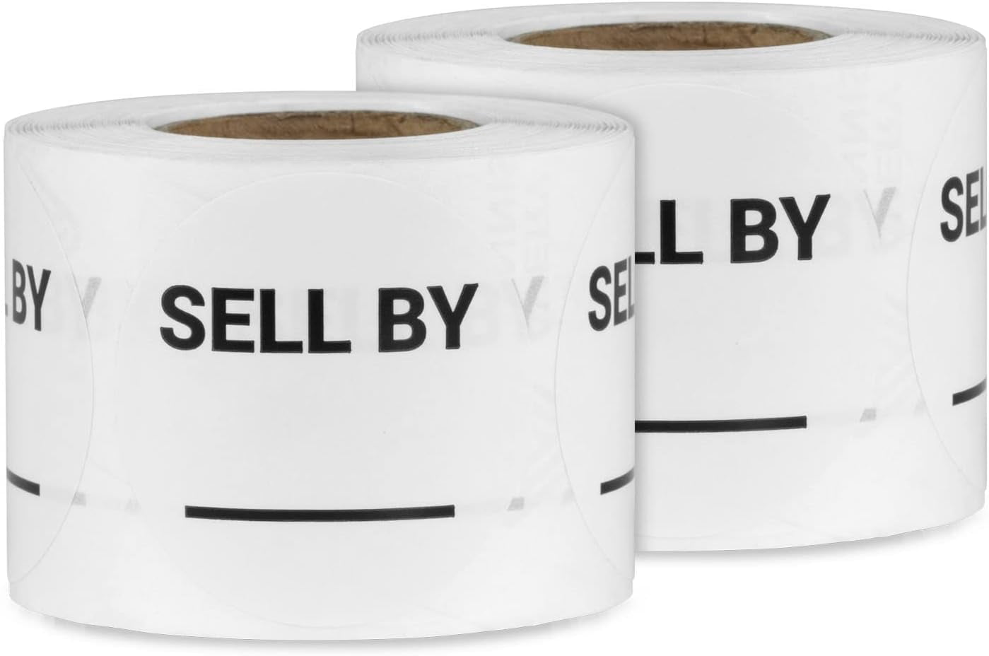 1200 Labels, 4 Rolls - Expiration Date Stickers (1.5 inch, Round ...