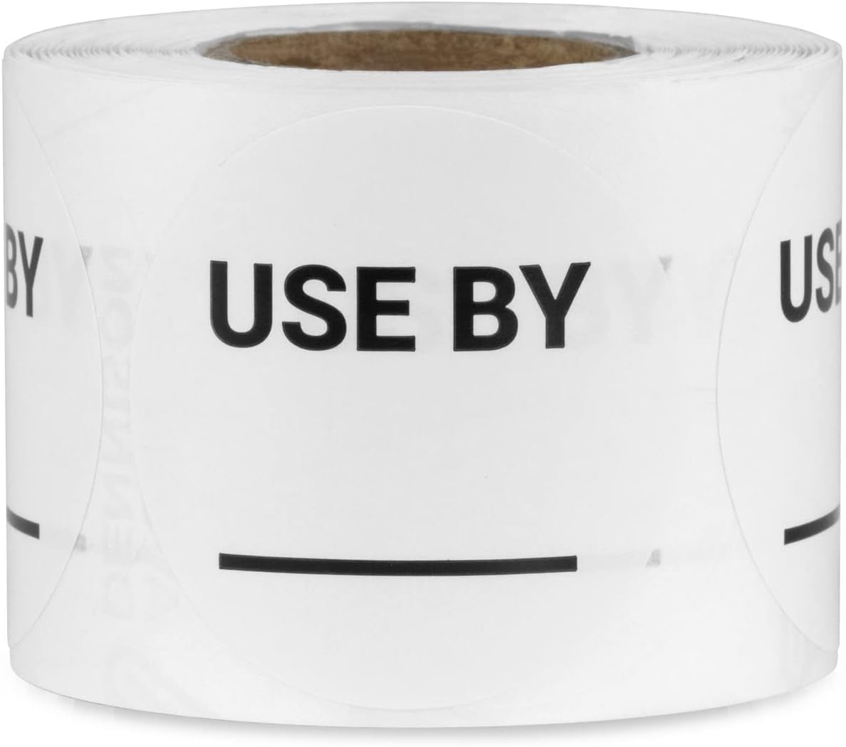1200 Labels, 4 Rolls - Expiration Date Stickers (1.5 inch, Round ...