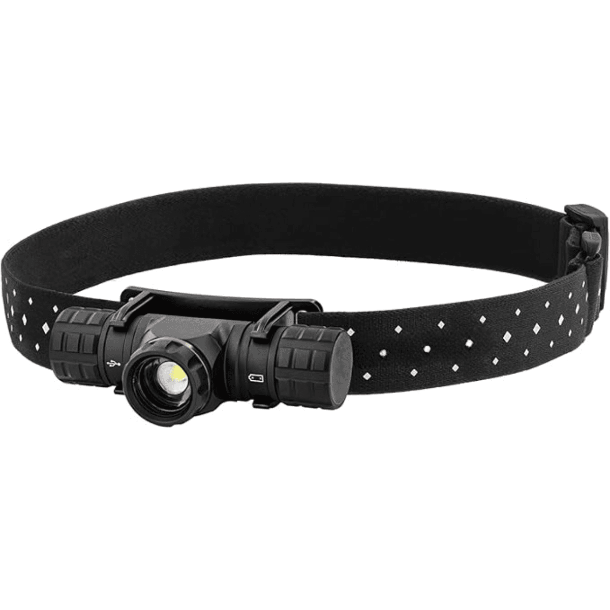 1200 Lumen USB-C Rechargeable Dual Power Headlamp with Twist Focus Beam ...
