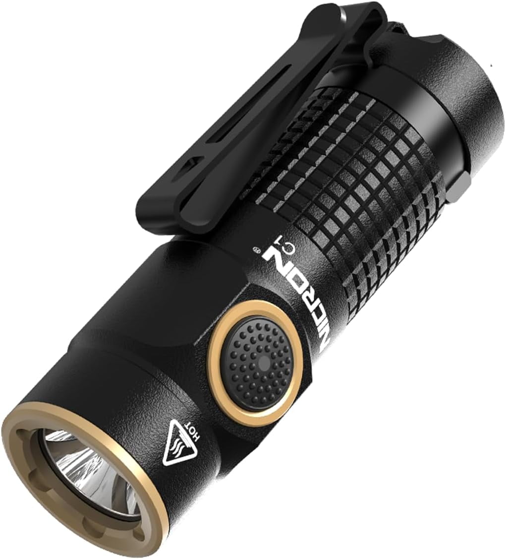 1200 Lumens EDC Flashlight with Magnet, Type-C Rechargeable Pocket ...