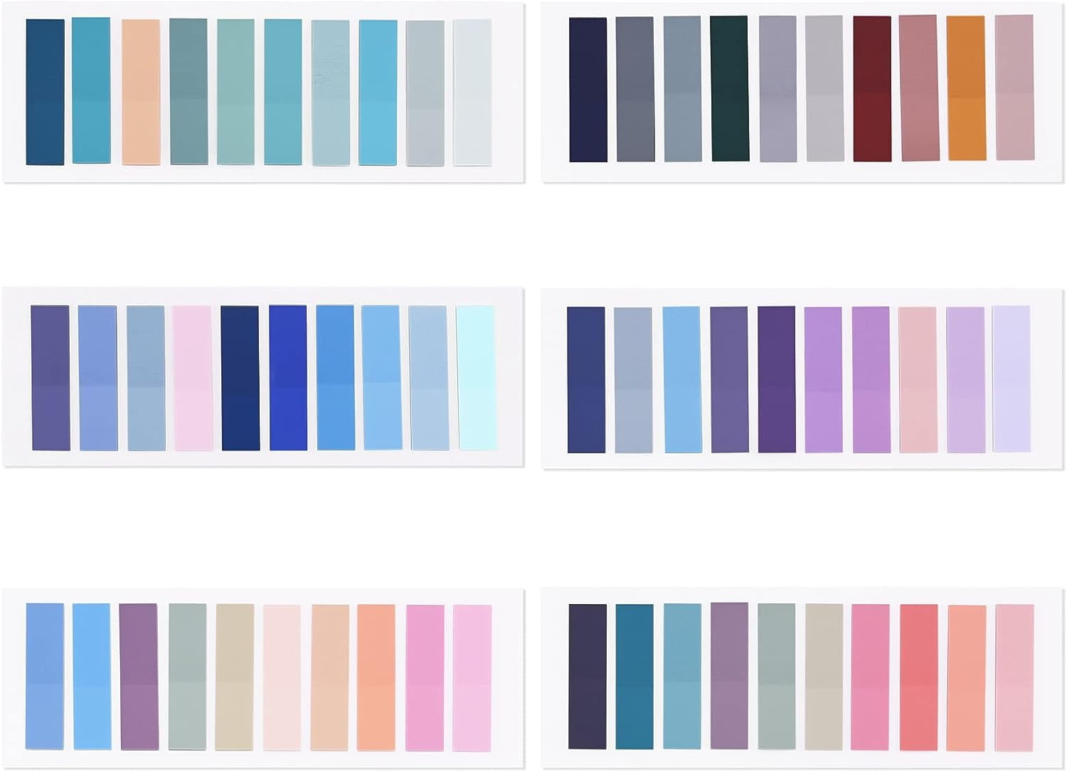 1200 PCS Sticky Tabs, Transparent Small Sticky Notes Flags Index Tabs ...