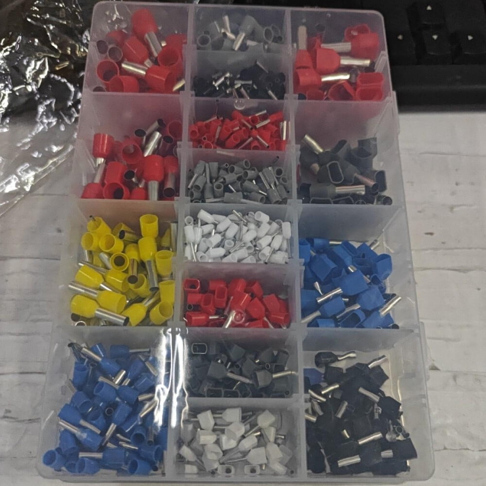 1200 PCS Wire Ferrules Terminals Kit, 900 Single Terminal Connector ...