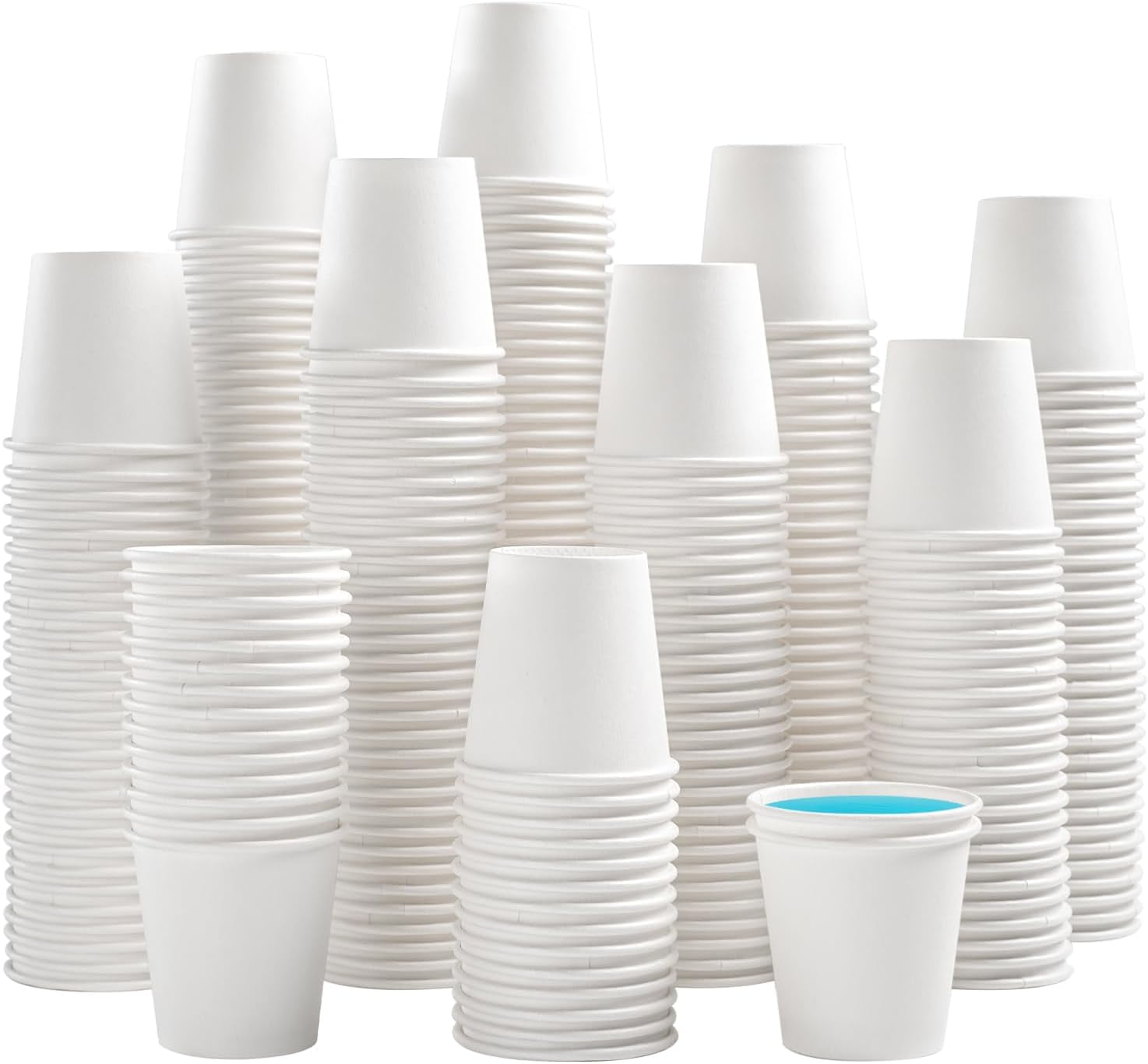1200 Pack 3 oz Paper Cups for Bathroom, Disposable Small Mouthwash Cup ...