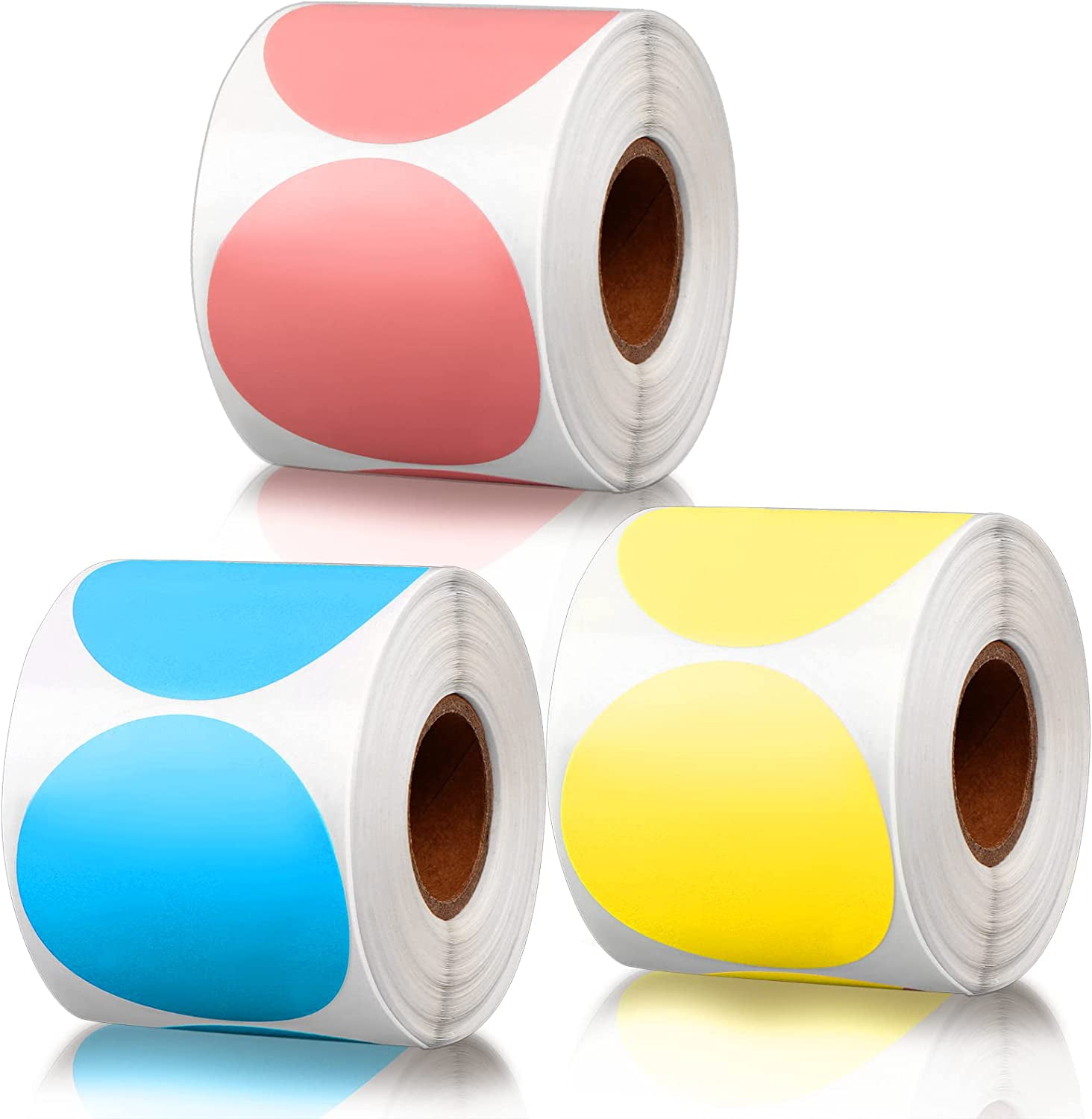 1200 Pcs Circle Thermal Sticker Labels 2'' Circle Direct Thermal ...