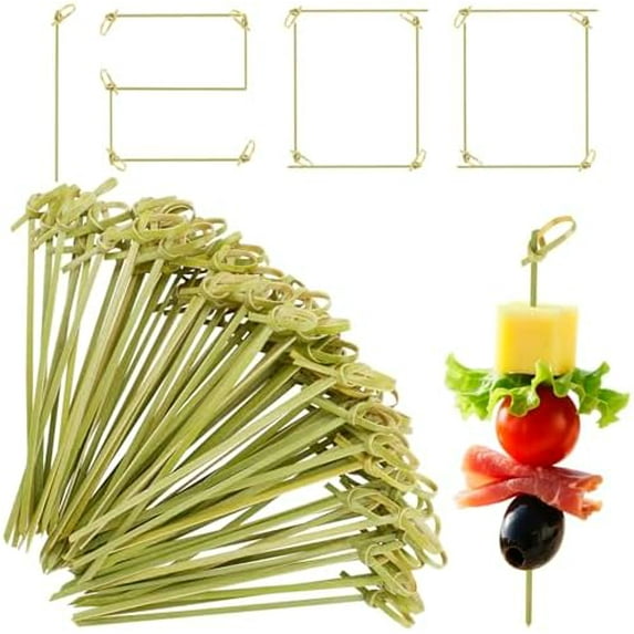 1200 Pcs Cocktail Picks Bamboo Skewers, Fancy Toothpicks for Appetizers ...