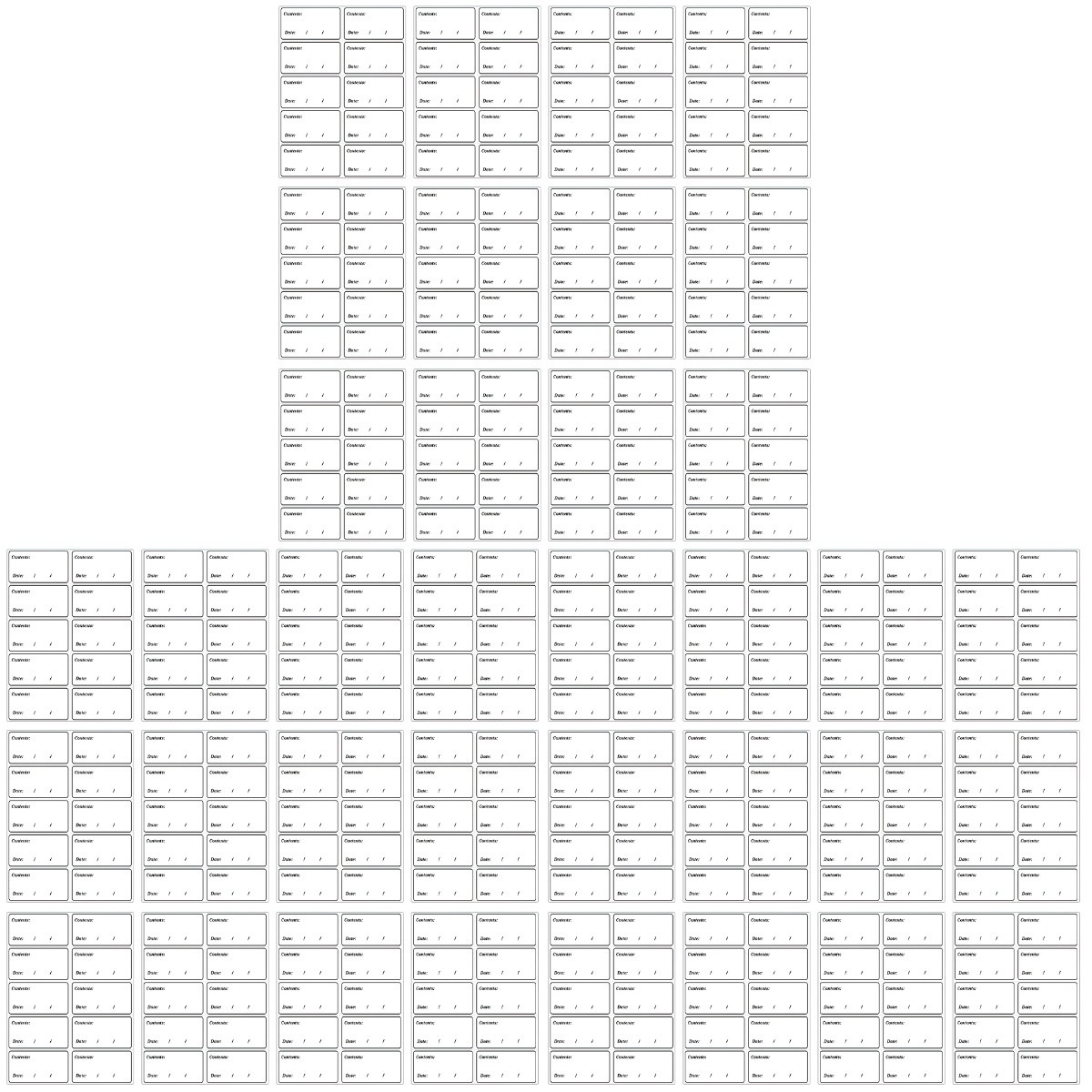 1200 Pcs Food Date Stickers Labels for Containers School Supplie Fridge ...