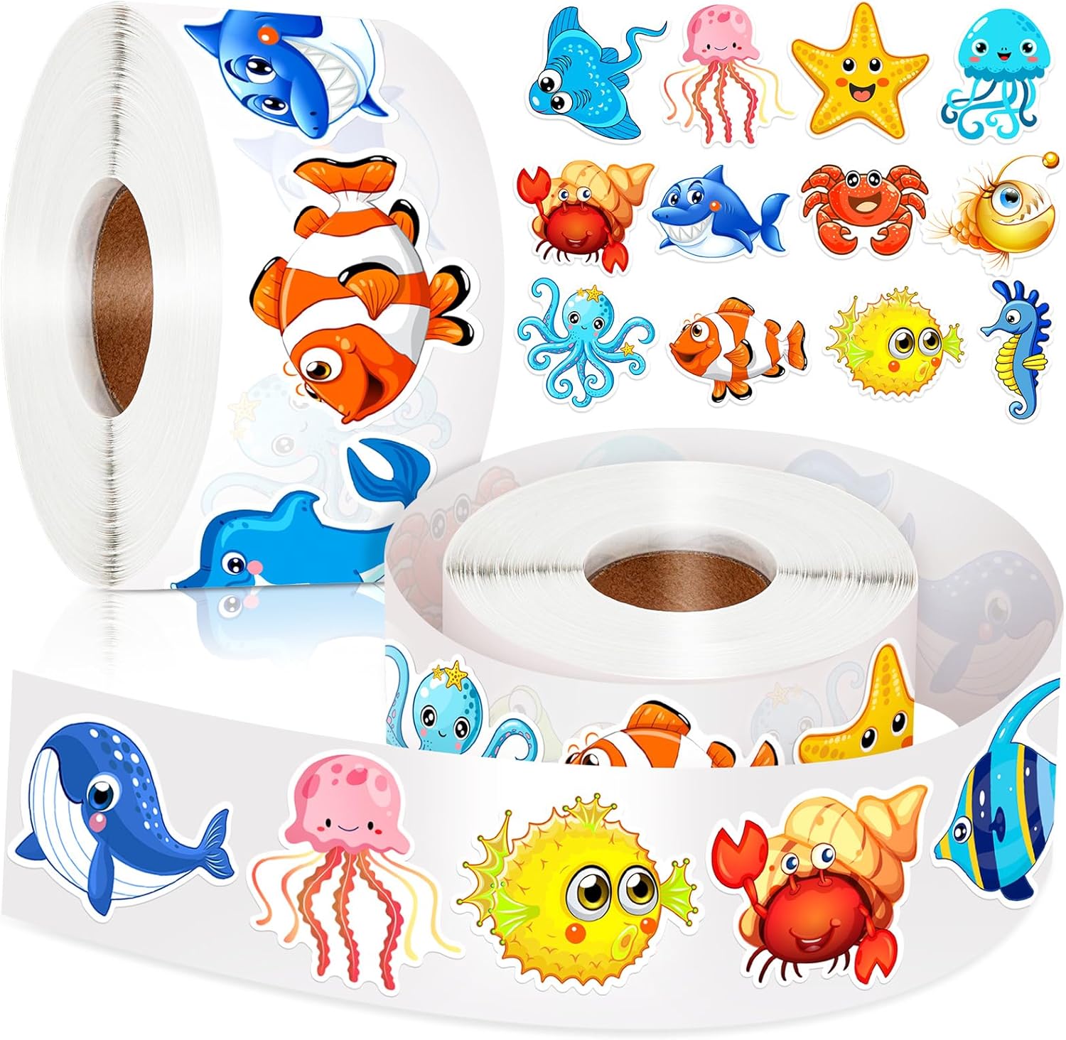 Valentines Cards For Kids 1000pcs Kids Reward Stickers – 16 Animal ...