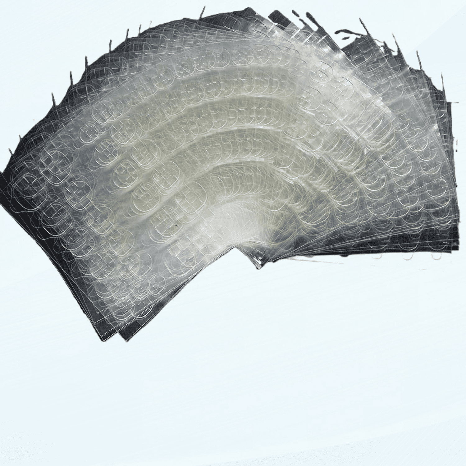 1200 Pcs Thin Breathable Adhesive Tabs Fake Nail Glue Sticker 50 Sheets ...