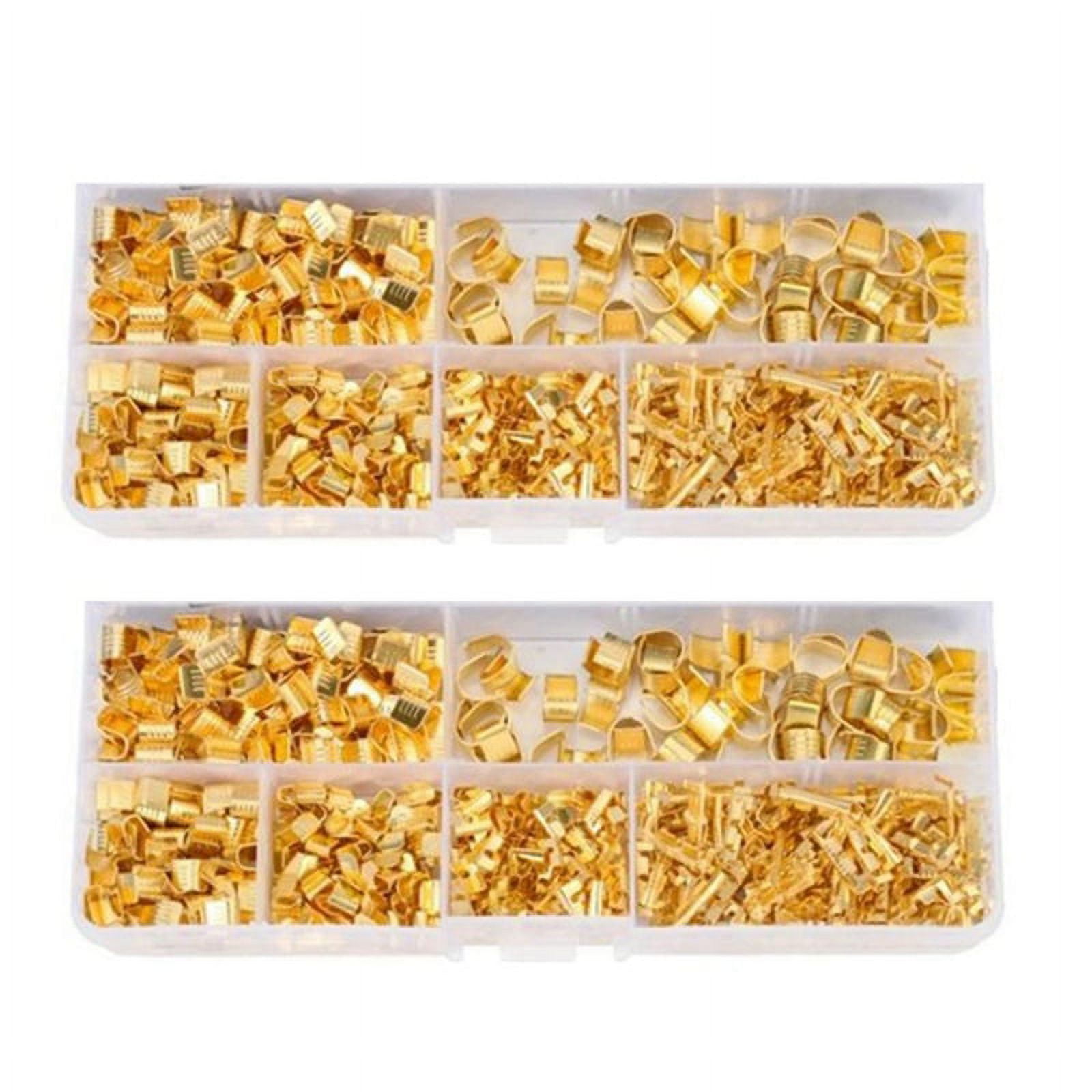 1200 Pcs U Shape Copper Ring Terminals Non-Insulated Cable Wire Spade ...