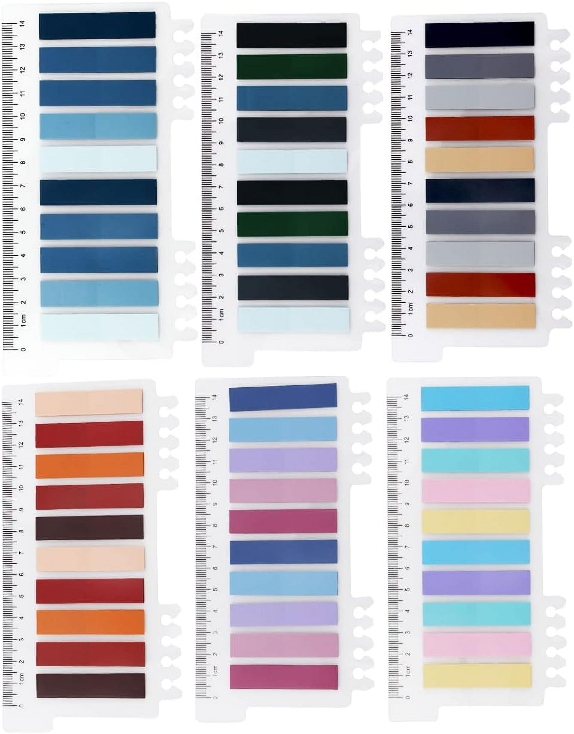 1200-Piece Sticky Tabs Book Tabs - 30 Colors Writable Morandi Sticky ...
