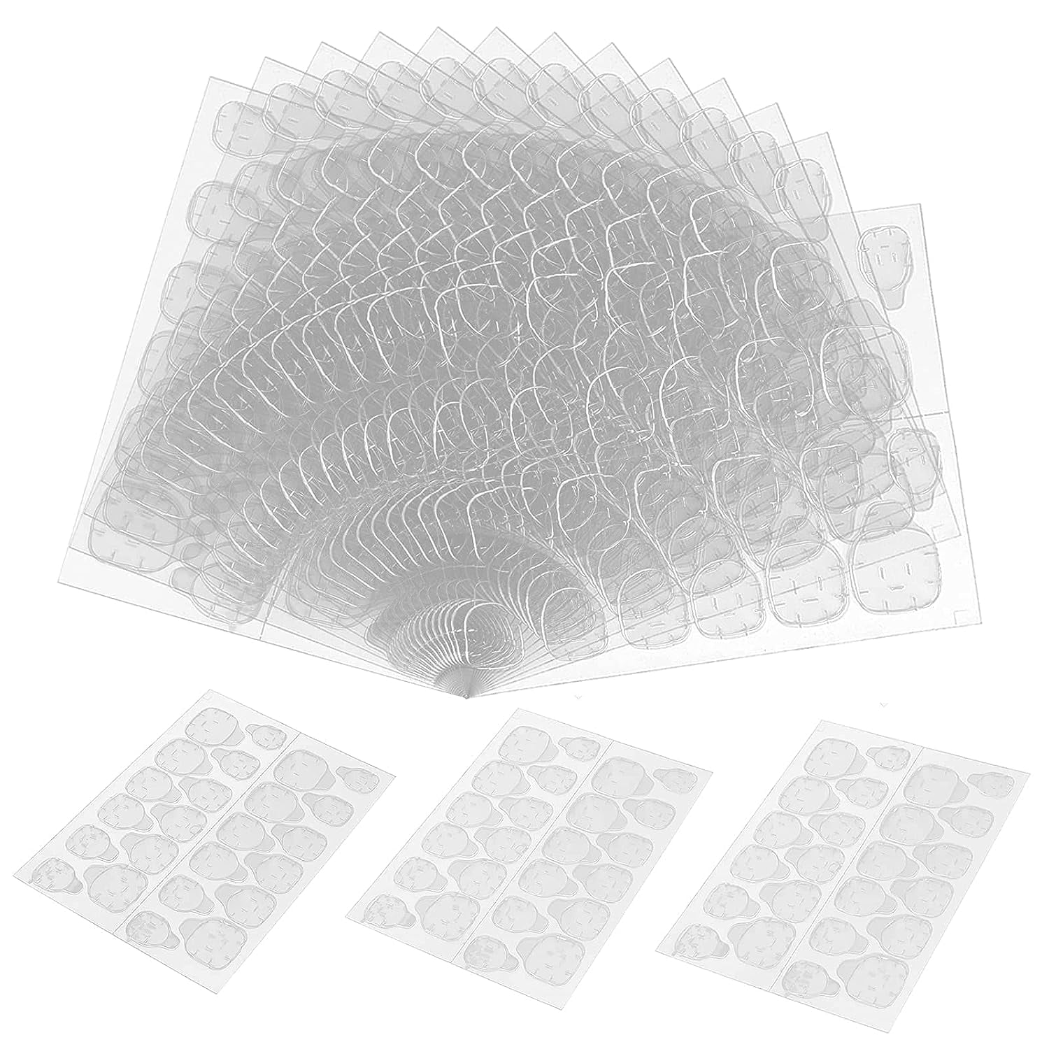 1200 Pieces Double Sided Nail Adhesive Tabs Ultrathin Waterproof ...