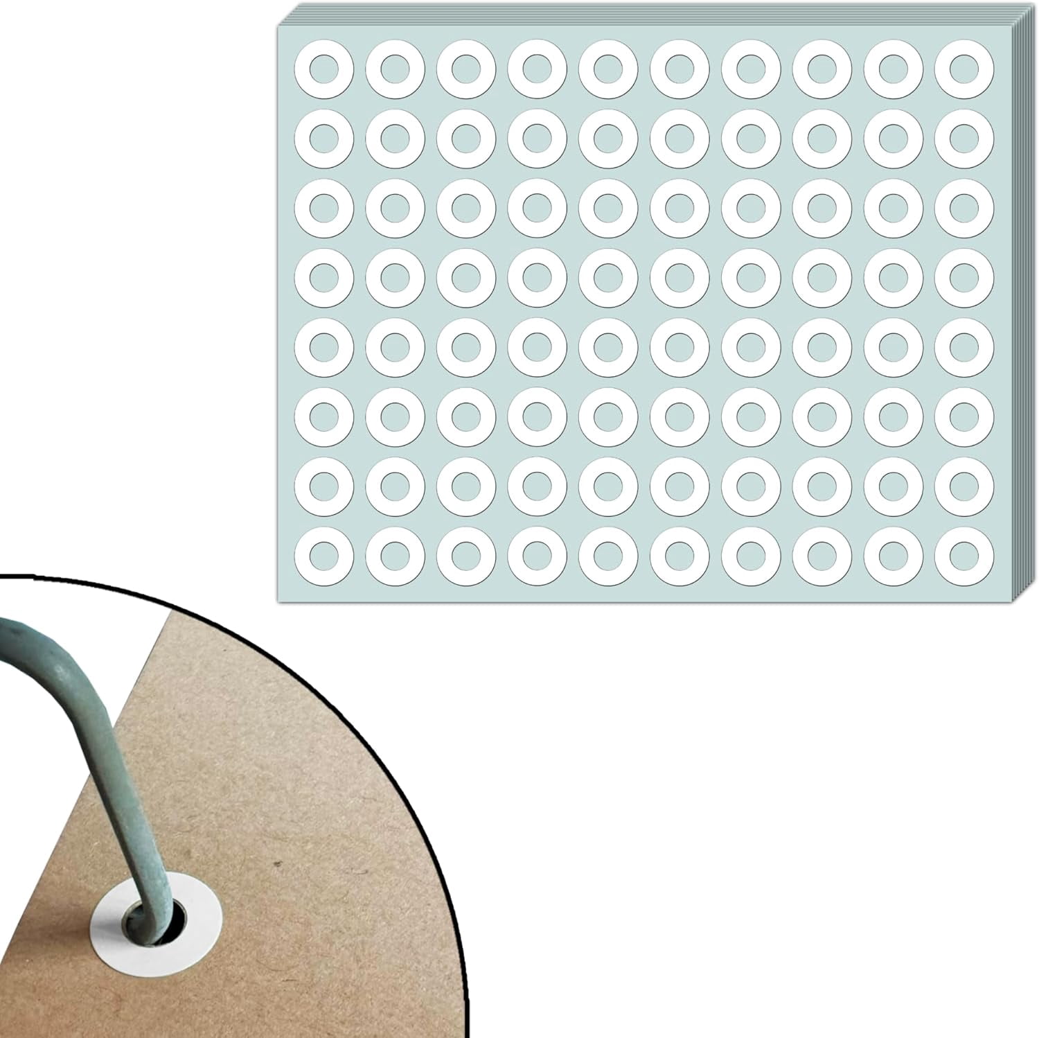 1200 Pieces, White - Hole Punch Reinforcement Stickers, Paper Binder ...
