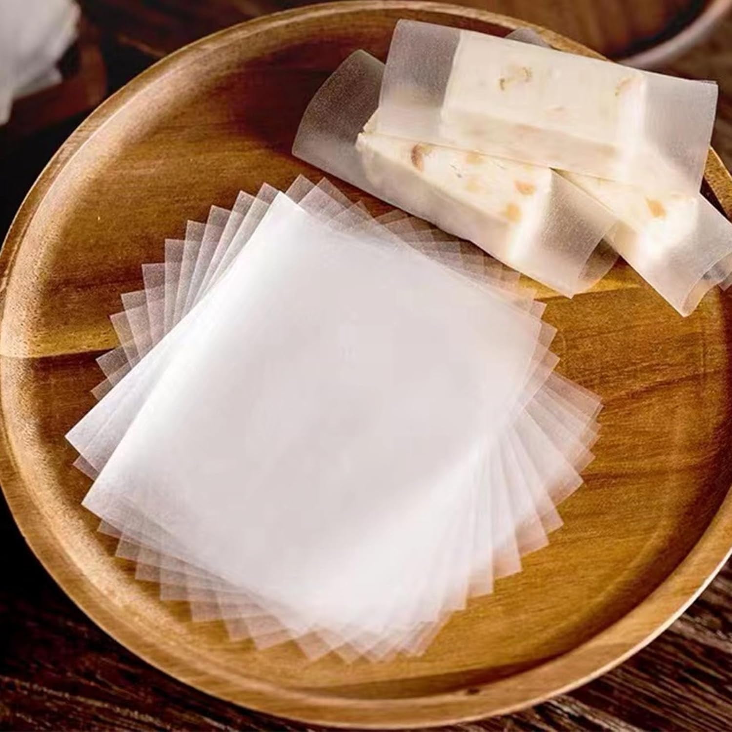 1200 Sheets Edible Glutinous Rice Paper Nougat Paper Edible Handmade ...