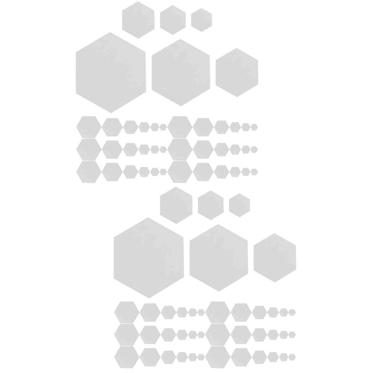 1200 Sheets Patchwork Hex Papercraft Piecing for Quilting Molds DIY ...