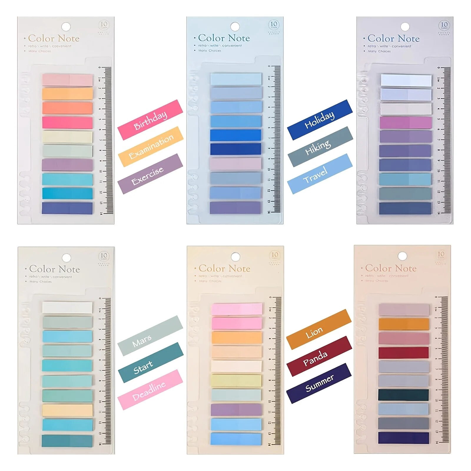1200 Sheets Sticky Notes Set with Ruler for Index Tabs Page Markers 60 ...
