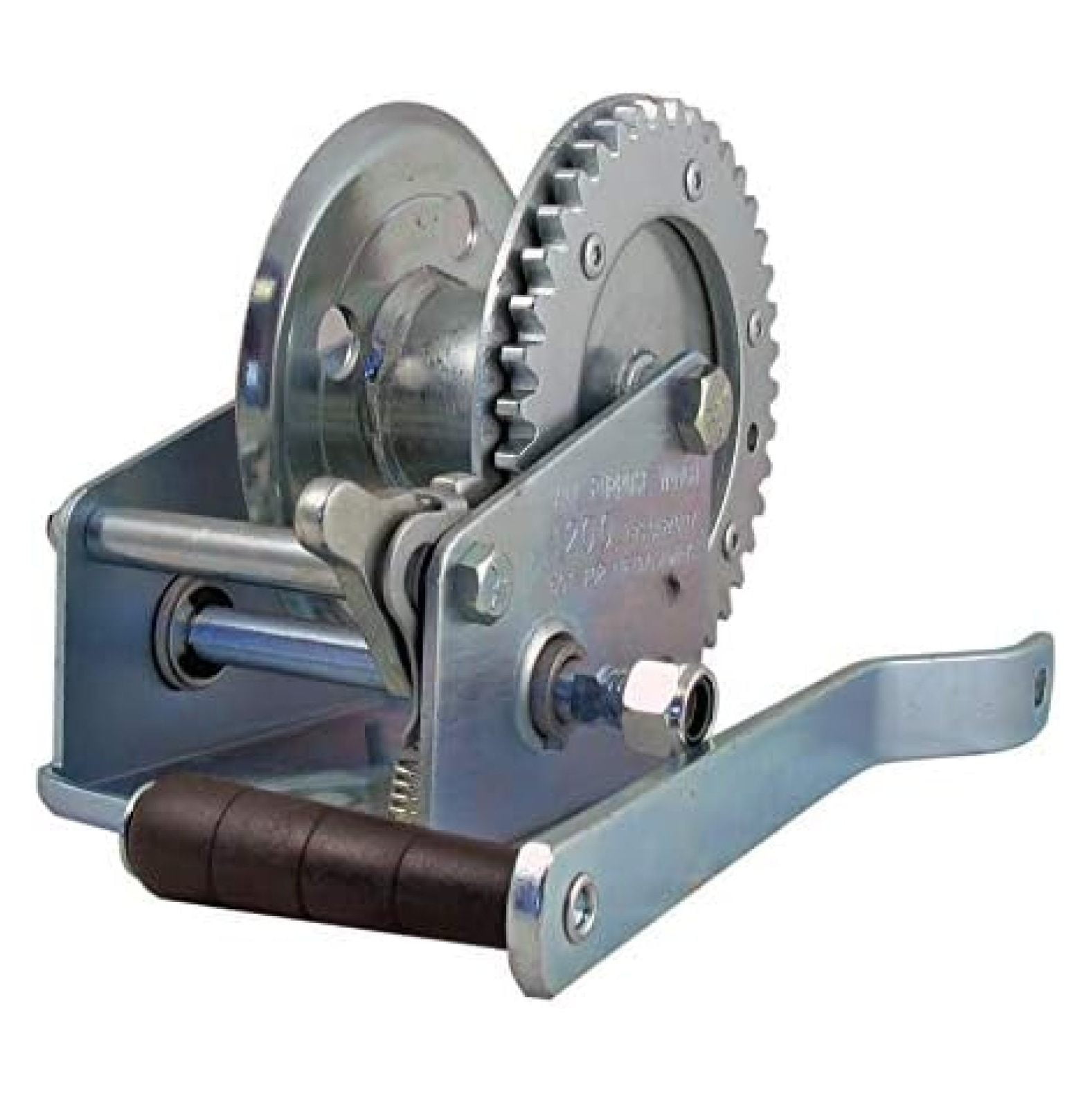 1200 lb Ratchet Winch - Heavy Duty Hand Winch with 2" Hub, Positive ...