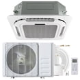 12000 BTU Ceiling Cassette Mini Split AC & Heat Pump, 360° Airflow ...