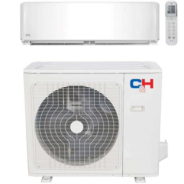 12000 BTU Ductless HYPER Mini Split Air Conditioner 22 SEER Heat Pump 7 ...