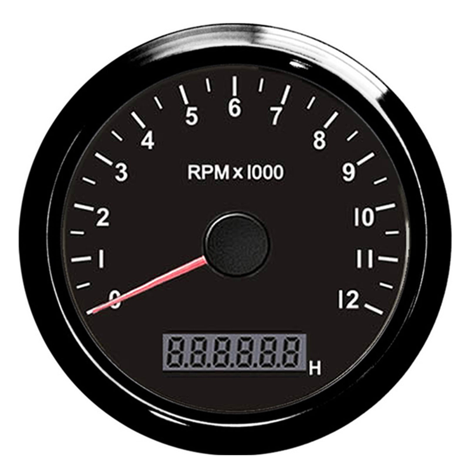 12000 RPM Car Boat Tachometer Engine Tacho Gauge With LCD Hour Meter ...