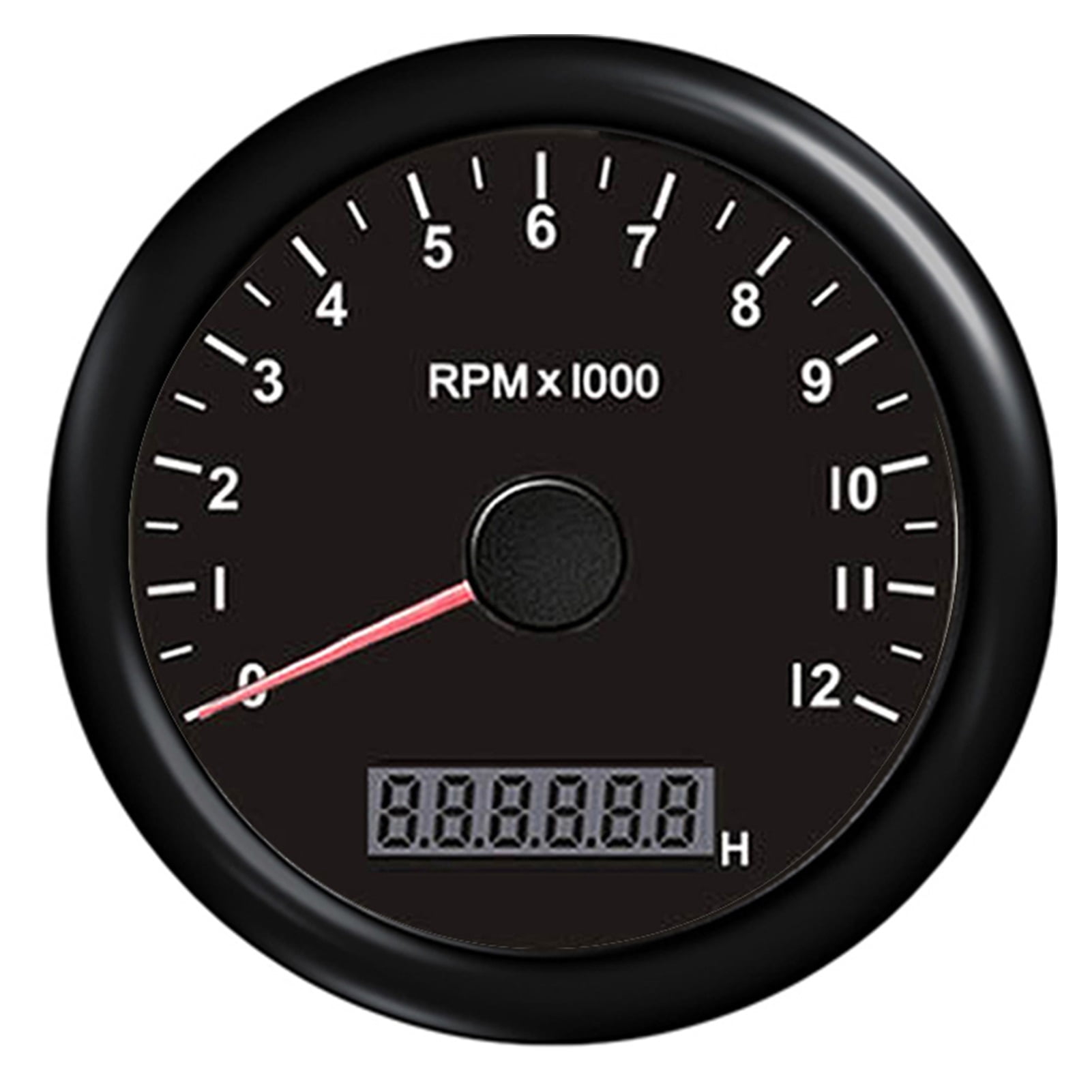 12000 RPM Car Boat Tachometer Engine Tacho Gauge With LCD Hour Meter ...