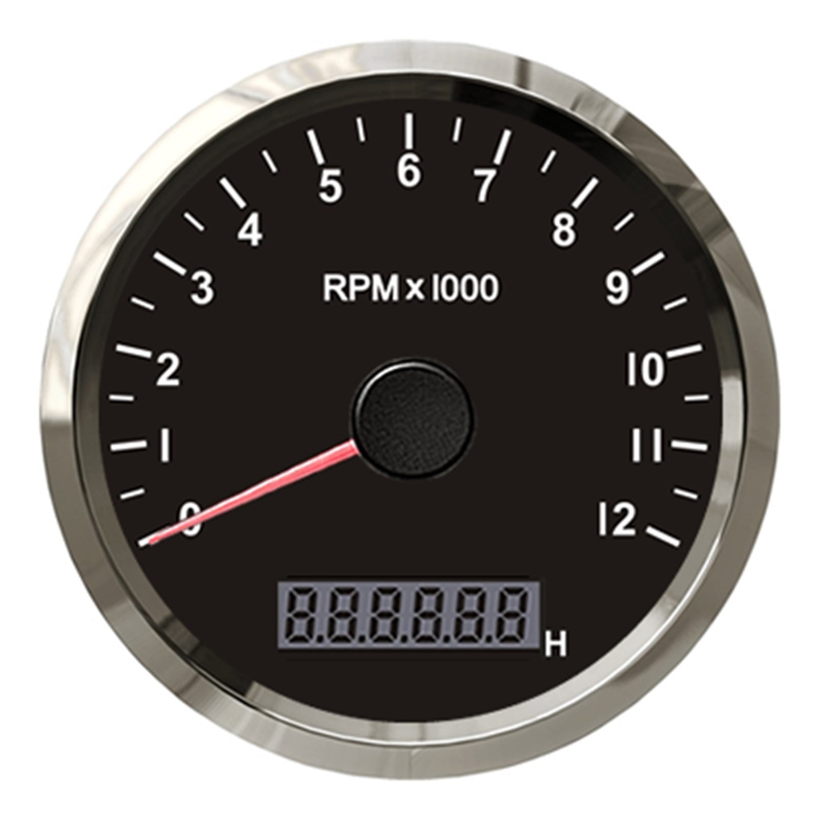 12000 RPM Car Boat Tachometer Engine Tacho Gauge With LCD Hour Meter ...