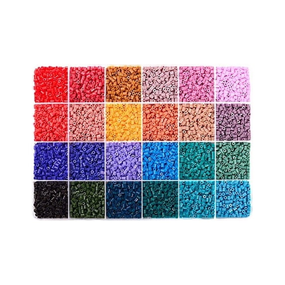 12000Pcs 2.6mm Fuse Beads Kit – 24 Vibrant Colors Melting Beads for DIY ...