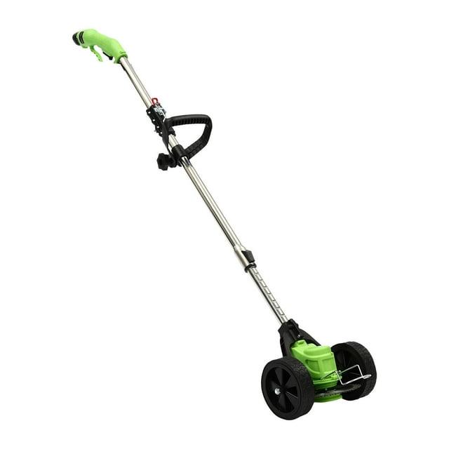 12000R/min Cordless Foldable Lithium Mower W/ Wheels 200W Green Mini ...