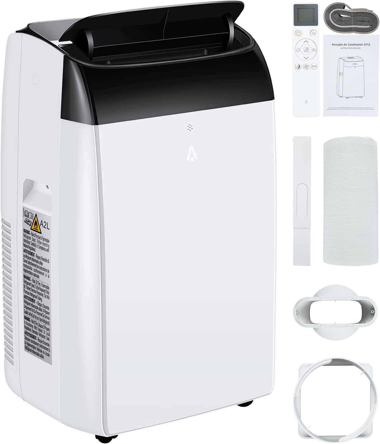12000btu Portable Air Conditioner, Room Air Conditioner with Remote ...