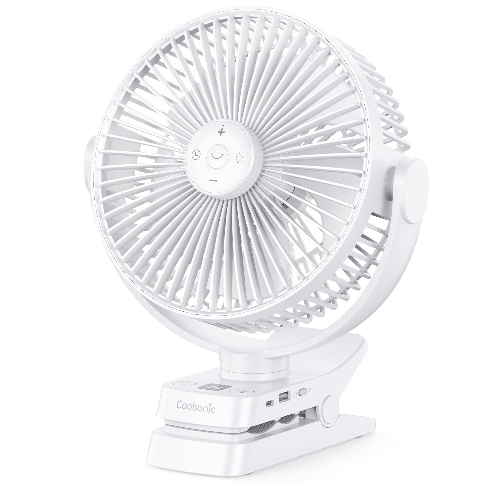 12000mAh 8-Inch,Rechargeable Fan for Bedroom,USB Fans 30Hrs Running 5 ...