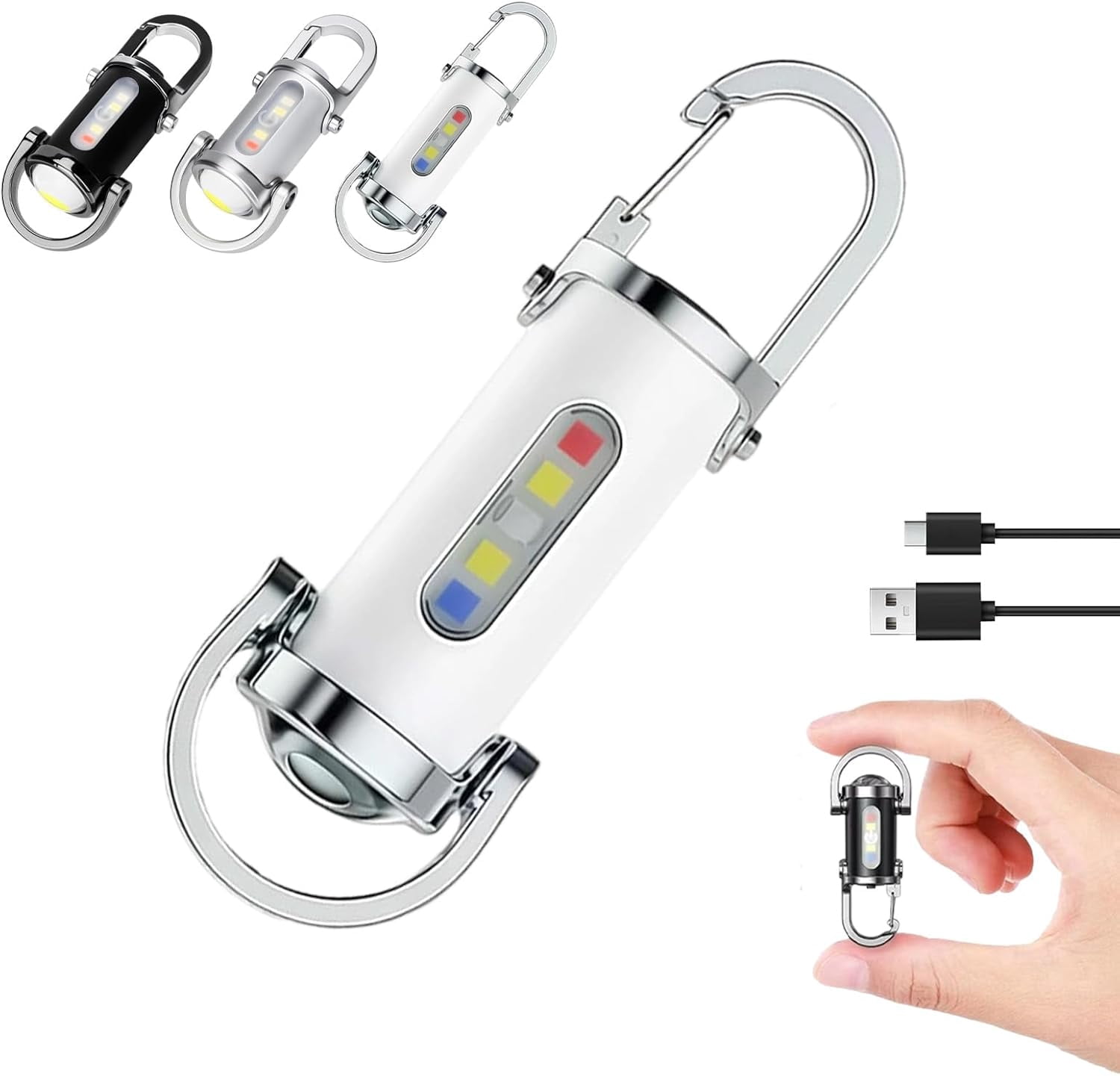 1200LM Super Bright Mini Keychain Flashlight - Super Bright Mini EDC ...