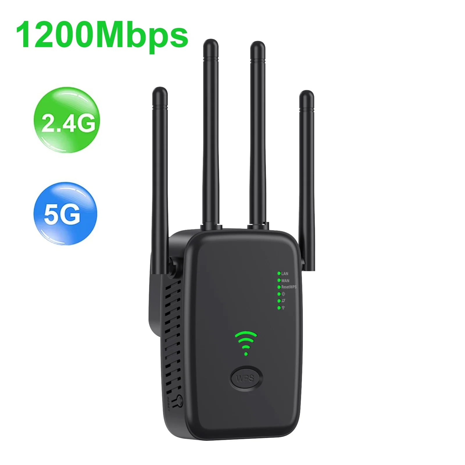 1200Mbps 5Ghz Wireless WiFi Repeater 2.4G 5G WiFi Signal Amplifier Extender Router WIFI Booster ...