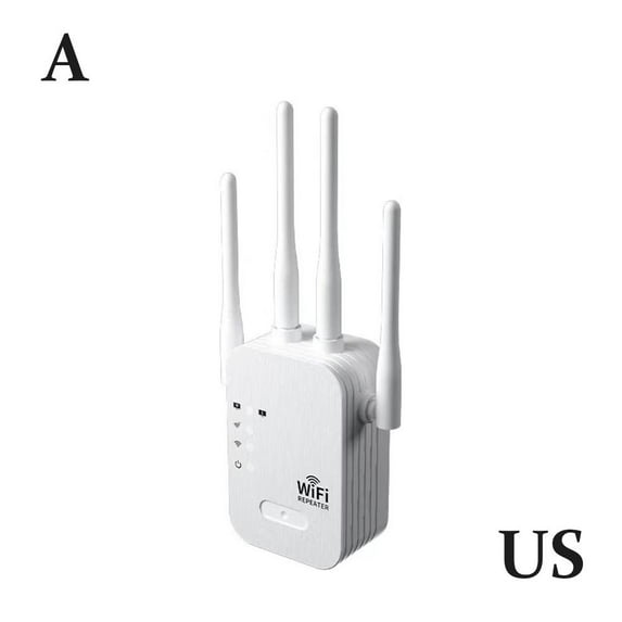 1200Mbps Dual-Band 24/5G 4 Antenna Wifi Repeater Router Wi-Fi Range ...