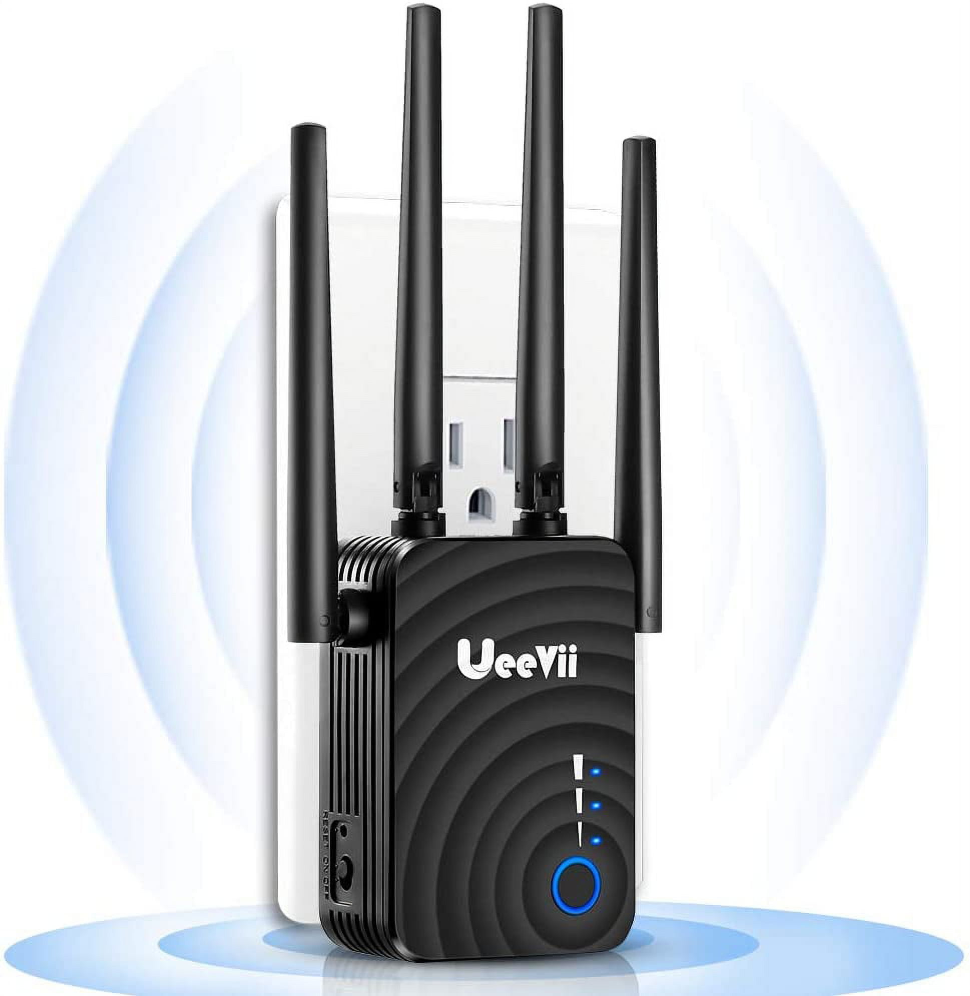 1200Mbps WiFi Range Extender, UeeVii Mini WiFi Repeater 2.4GHz/5.8GHz ...