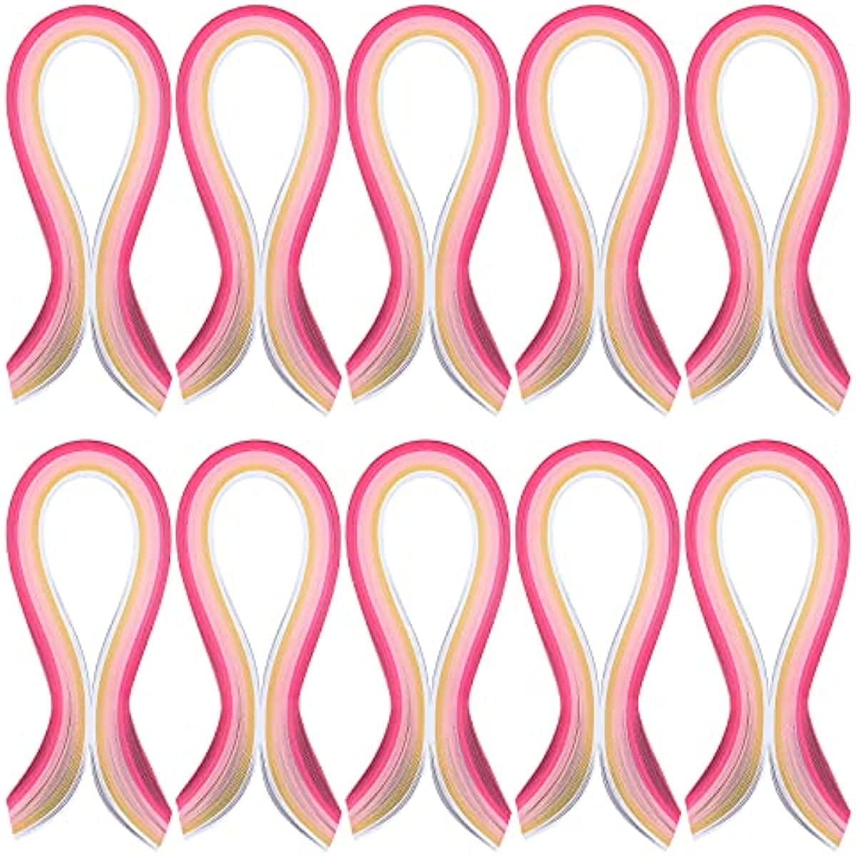 1200PCS 3mm Quilling Paper Strips Quilling Art Strips 6 Colors Paper ...