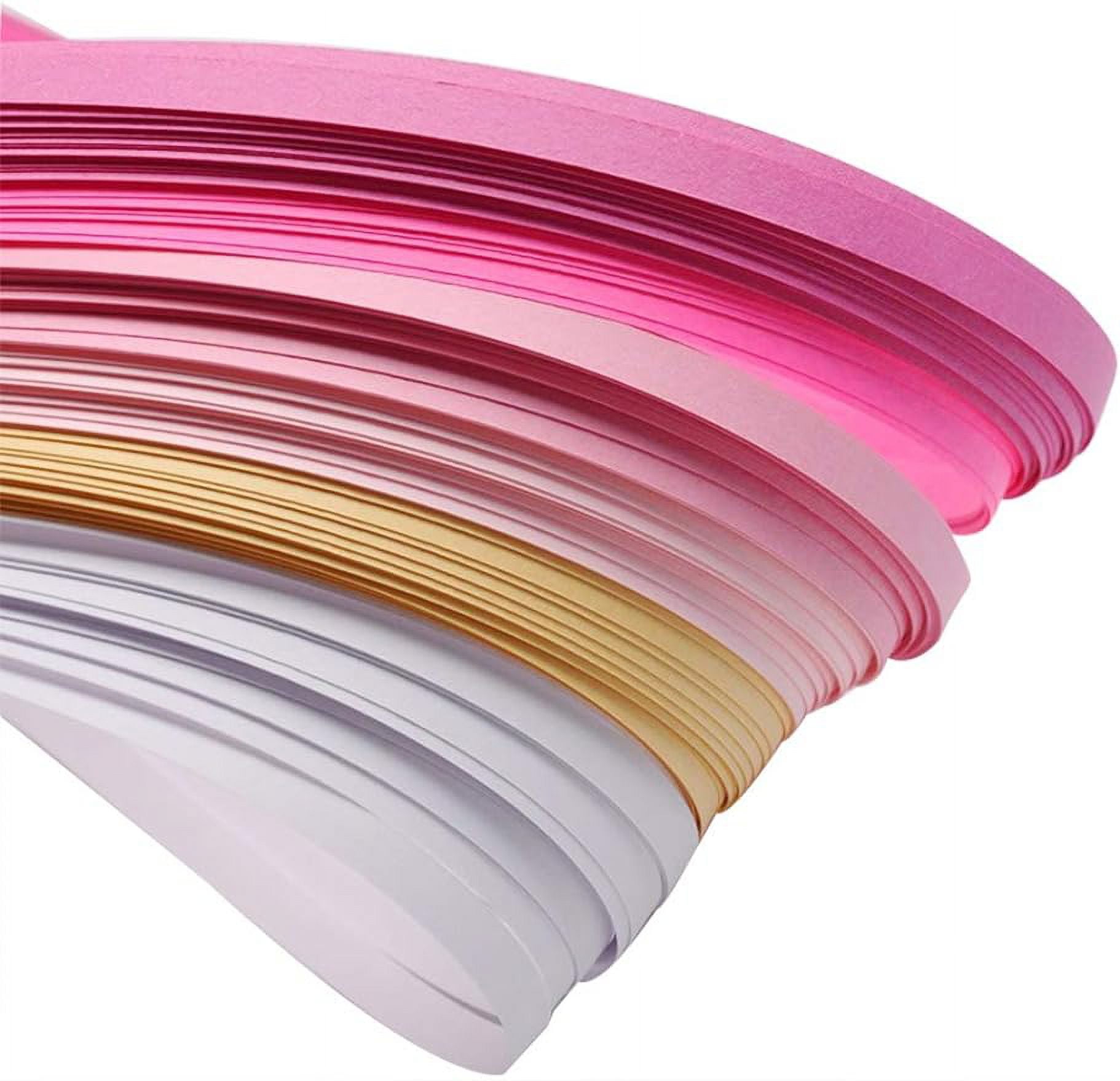 1200PCS 5mm Quilling Paper Strips Quilling Art Strips 6 Colors Paper ...