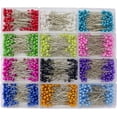 1200PCS Sewing Pins for Fabric, Straight Pins with Pearlized Ball Heads ...