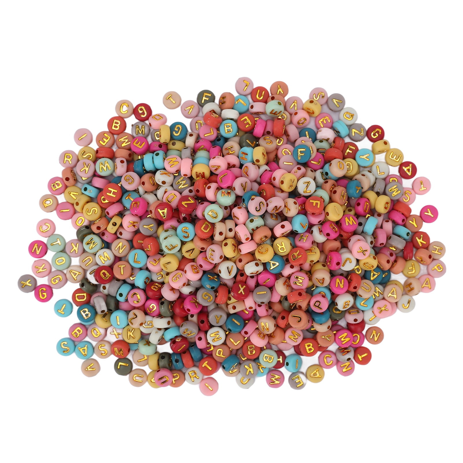 1200Pcs Acrylic Letter Beads Smoother Comfortable Edges Round Colored ... 1200Pcs Acrylic Letter Beads Smoother Comfortable Edges Round Colored ...