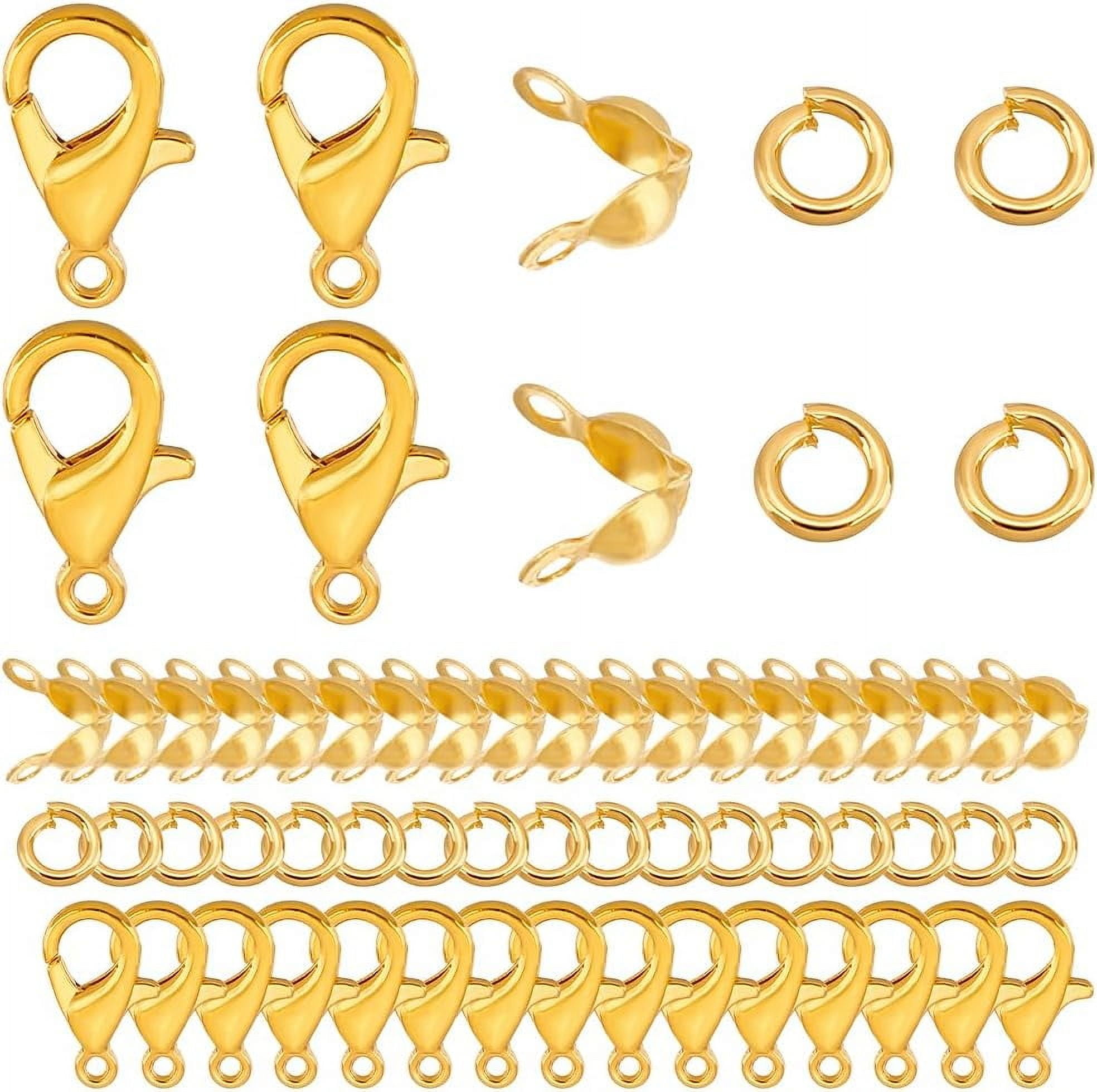 1200Pcs Jewelry Making Accessories Set 150Pcs Alloy Lobster Claw Clasps ...