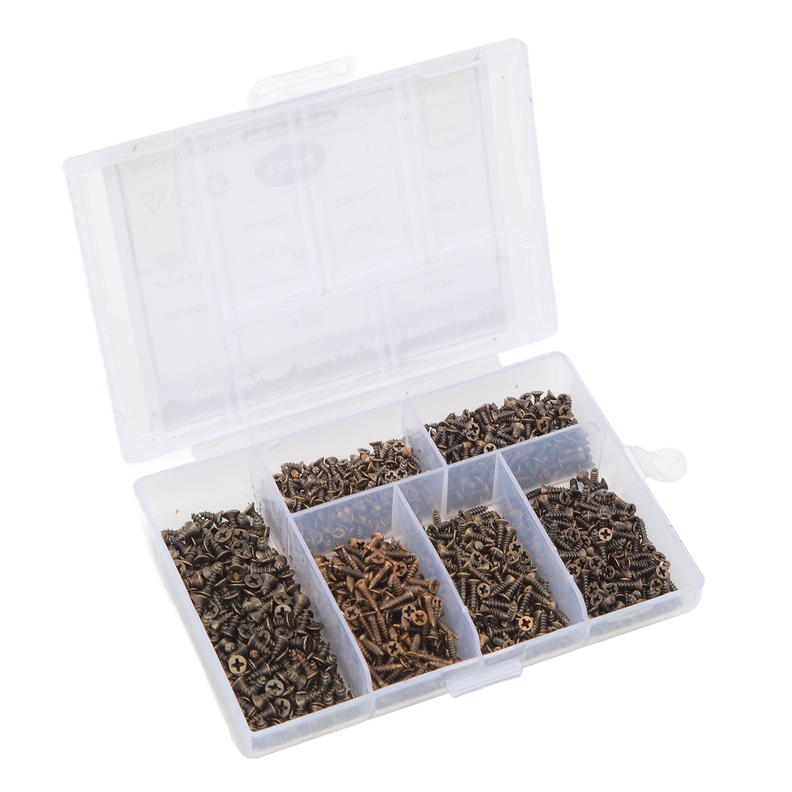 1200Pcs M2 M2.5 Countersunk Cross Self Tapping Screw Kit Miniature ...