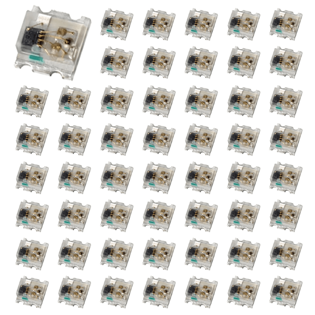 1200Pcs WS2812 2020 LED Chip 4Pins Mini White PCB Addressable Digital ...