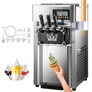 Topcobe 2200W Commercial 3 Flavor Ice Cream Stainless Steel Machine ...