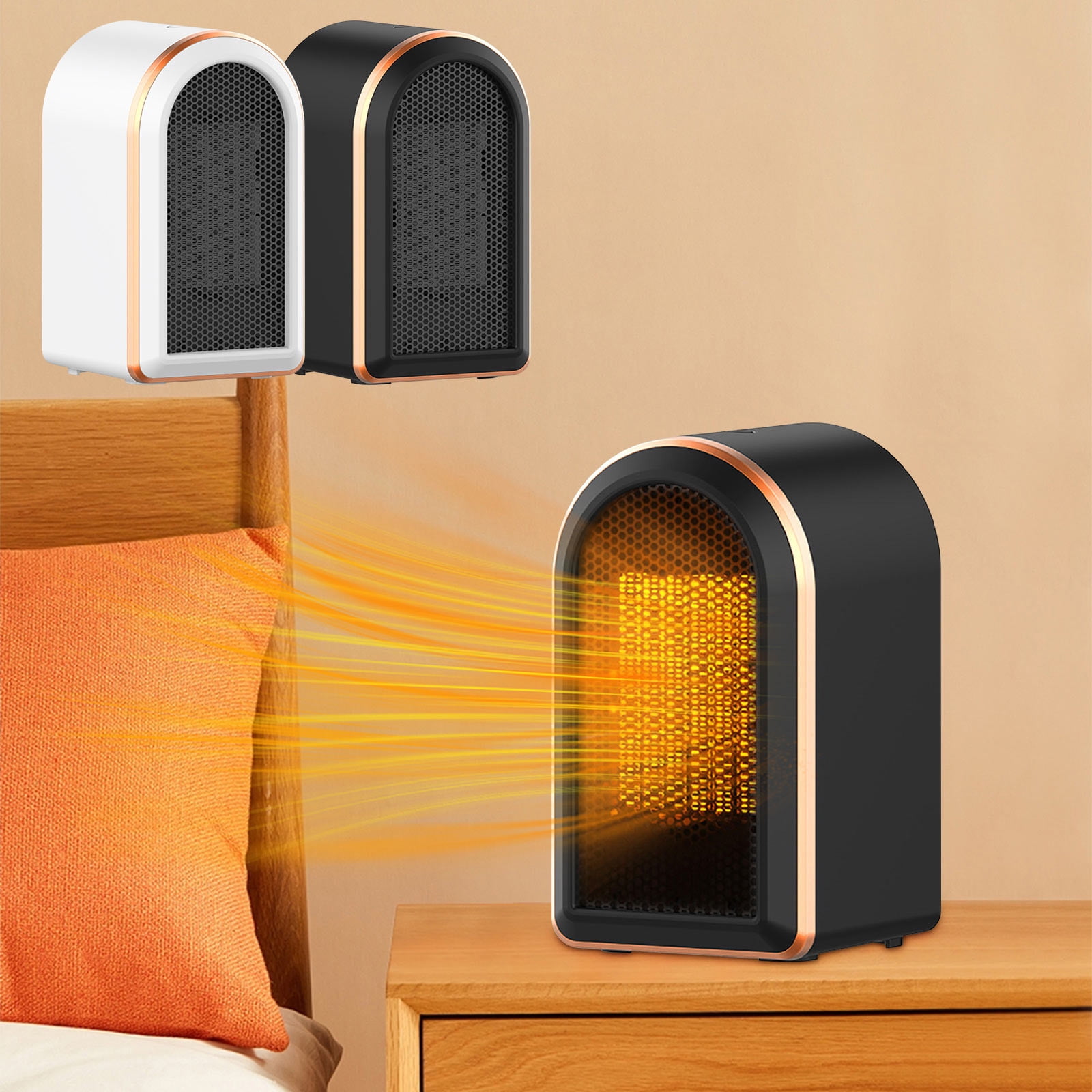1200W Fast Heating Desk Heater, Portable Space Heater, Quiet Operation ...