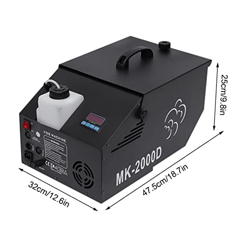 1200W Low-Lying Smoke Fog Machine, Dmx and Remote Control Dry Ice Fog ...
