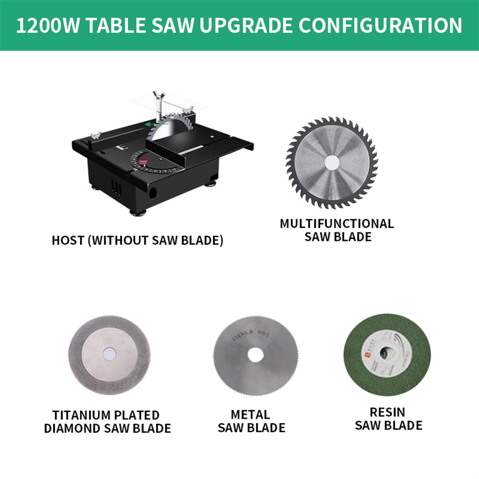 1200W Mini Desktop Mini Table Saw Woodworking Small Chainsaw Table ...
