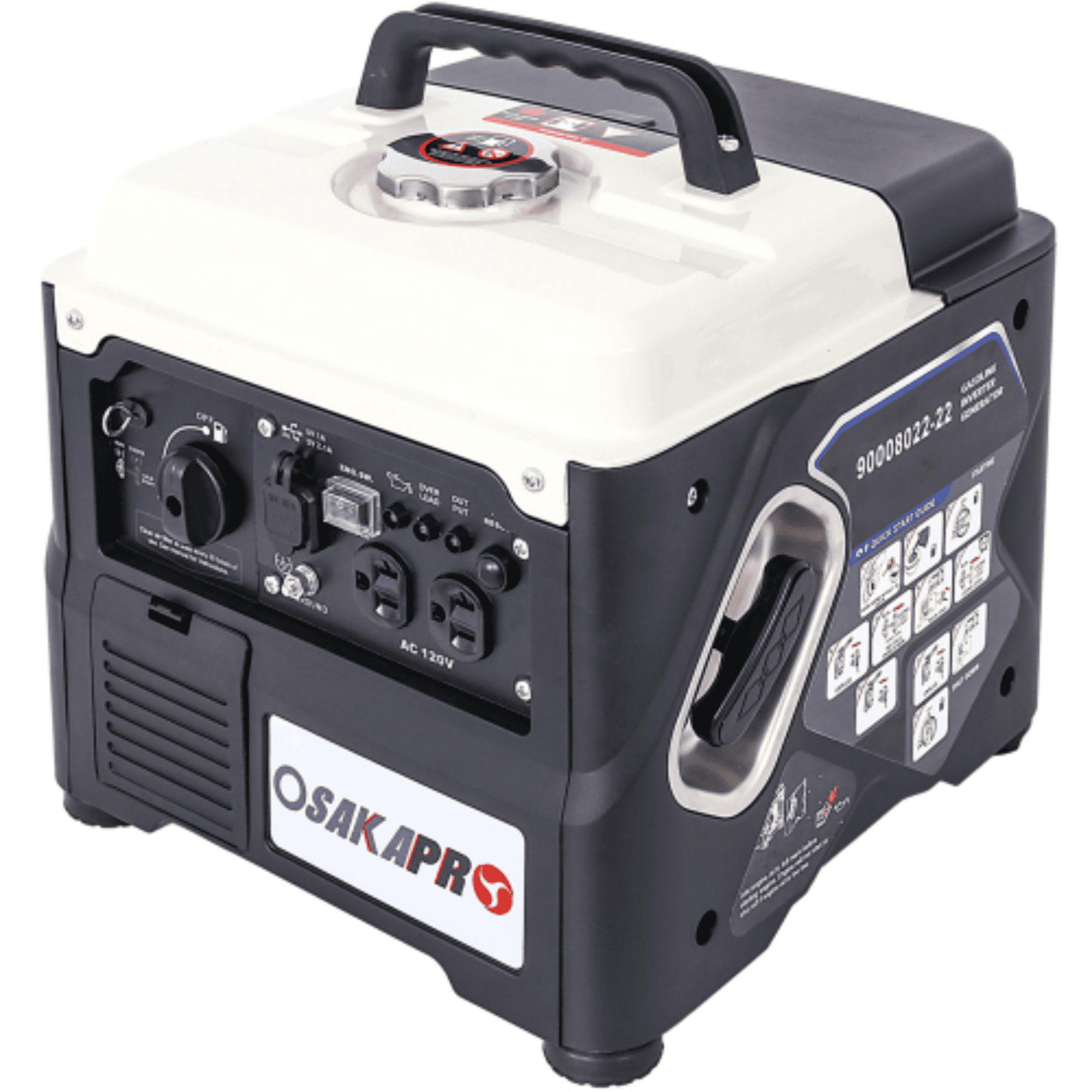 1200W Portable Inverter Generator, Yardmaster Gas Powered Generator ...