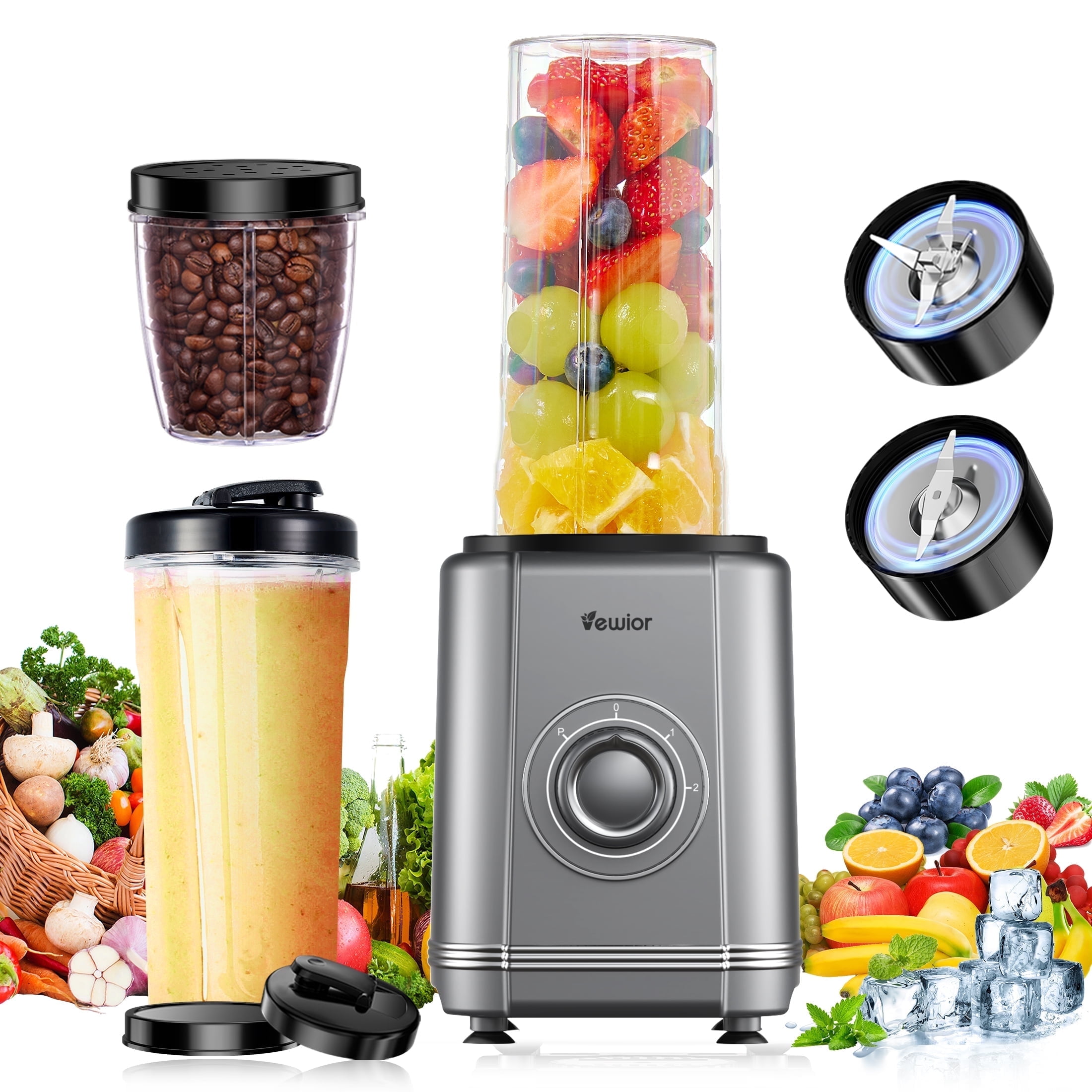 1200W Smoothie Blender for Shakes and Smoothies, Kitchen Personal ...
