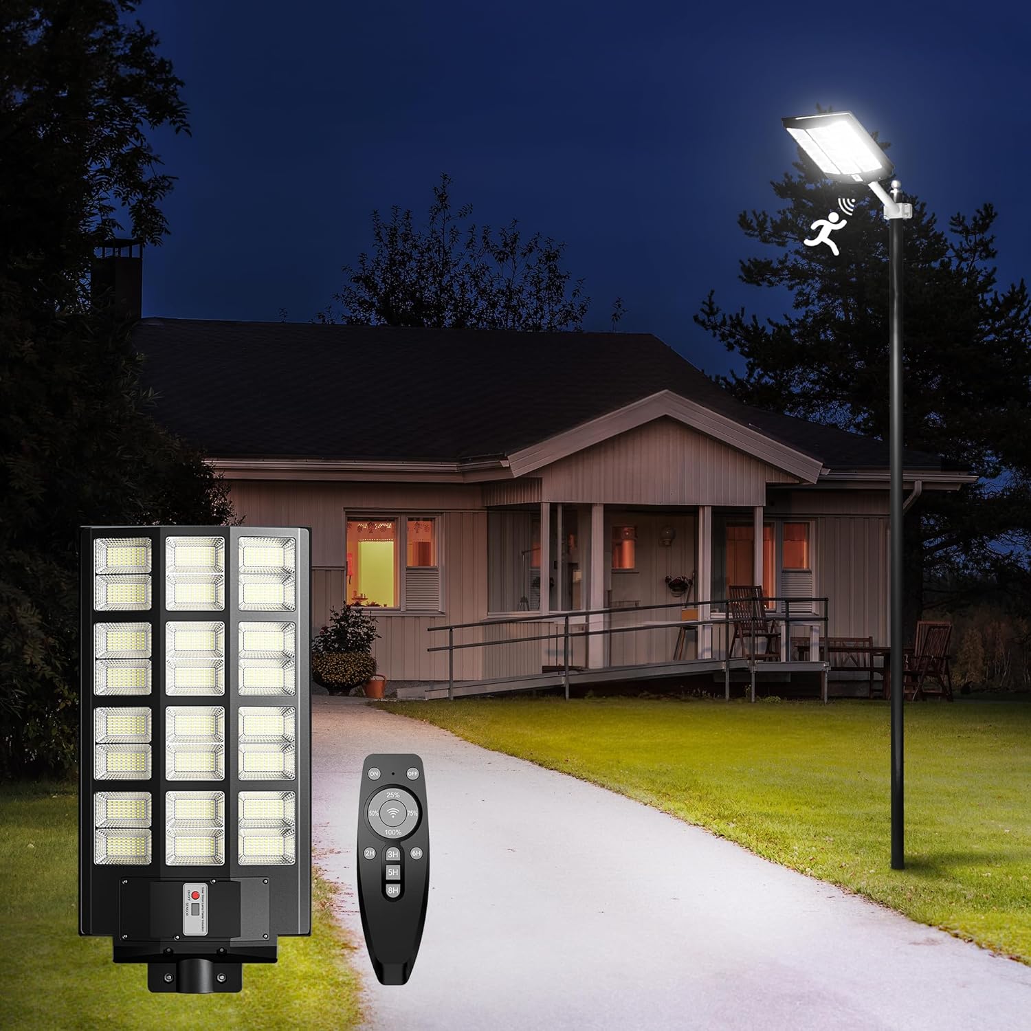 Solar-Powered Motion-Activated Wedge Light - Walmart.com