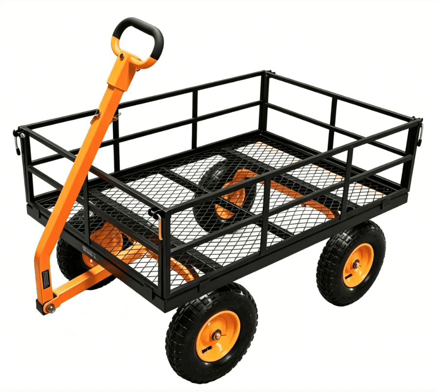 1200lbs Garden Carts , Metal Garden Dump Truck, Yard Cart and Truck ...