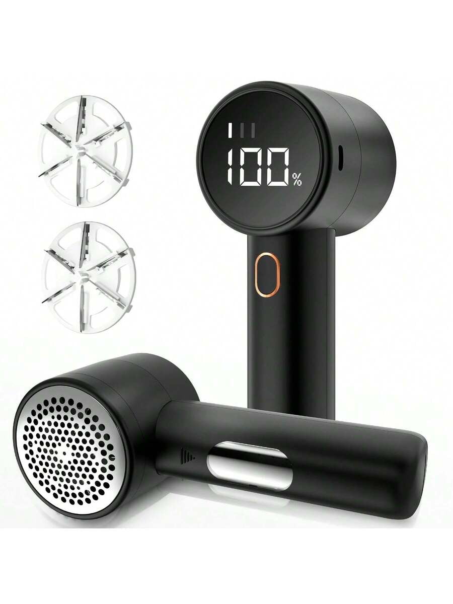 1200mAh 3-Speed Electric Lint Remover with Brush - Portable Fabric ...