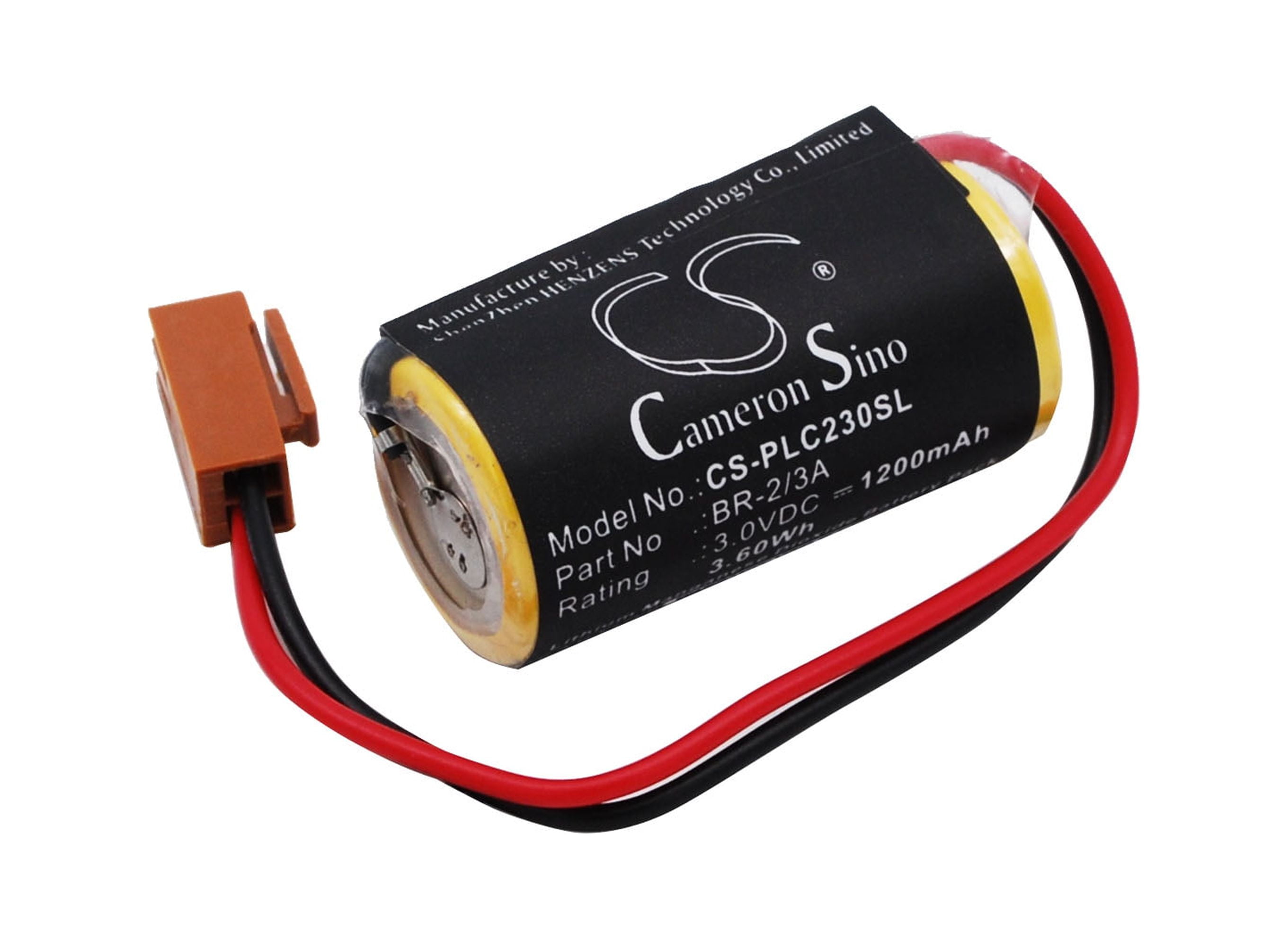 1200mAh BR-2/3A CR17335 Battery for Panasonic BR2/3A BR2/3AE2P CR17335 ...